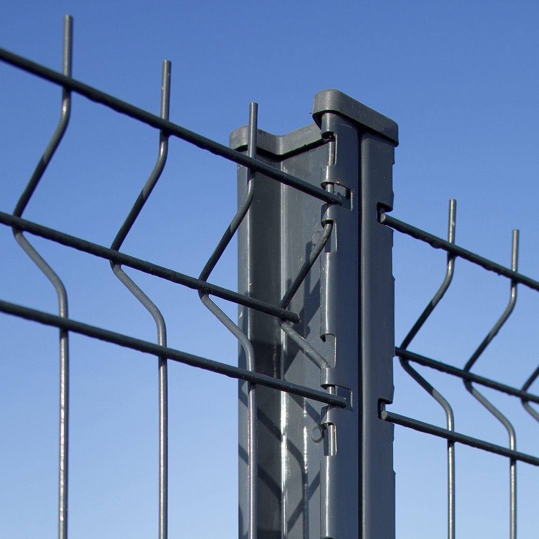 Industrial fence post - Quaglia Diffusion - galvanized steel / residential