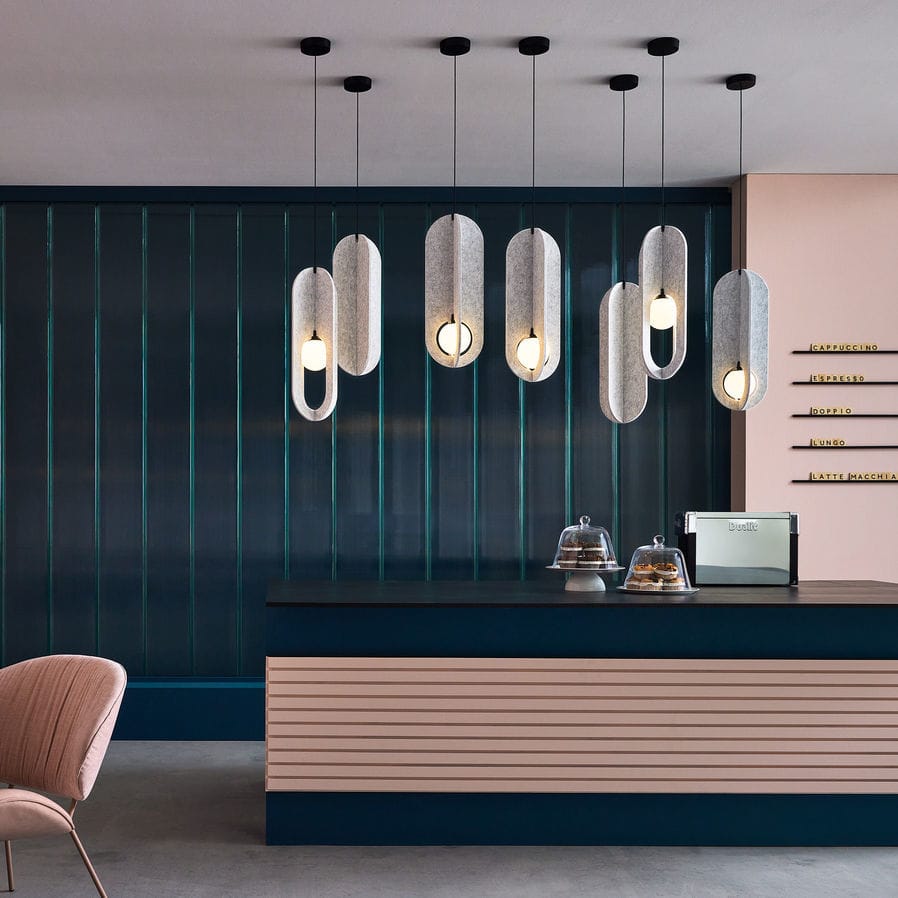 Pendant lamp - SOLLI COCOON - Wever & Ducré BV - aluminum / blown glass / PET