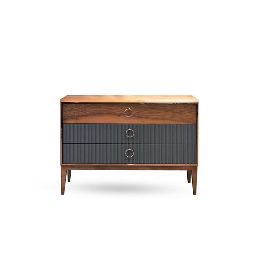 Contemporary chest of drawers - secret - NDESIGN - wood veneer / metal ...