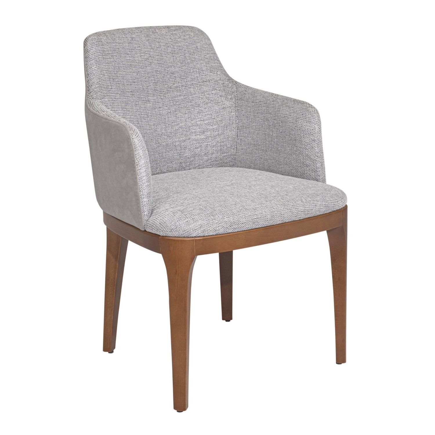 Contemporary chair - Sacramento - NDESIGN - indoor / fabric / wooden base
