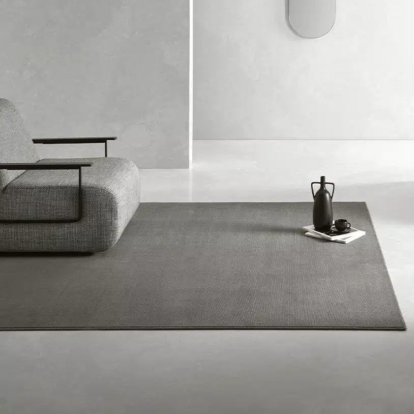 Organic design rug - VEGA COSMOS - Rols Carpets - plain / wool ...