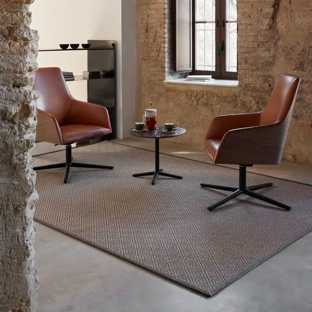 Contemporary rug - MAYA RHOMBUS COCONUT - Rols Carpets - geometric ...