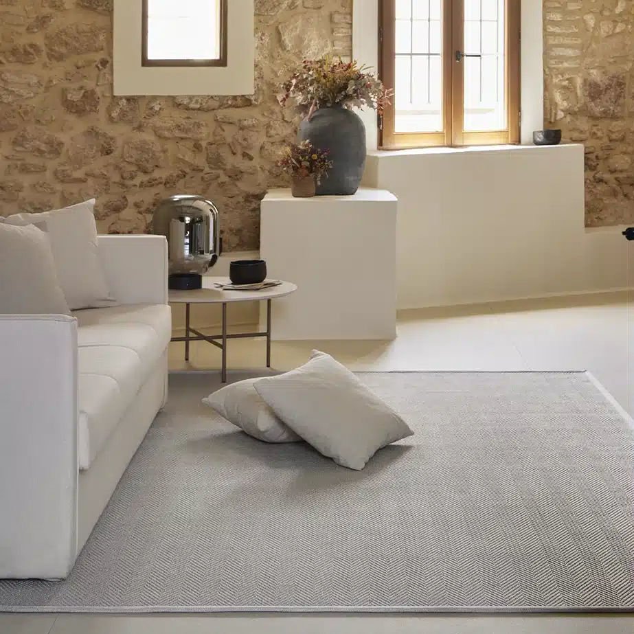 Contemporary rug - MAYA GRADIENT LINEN - Rols Carpets - patterned / PET ...