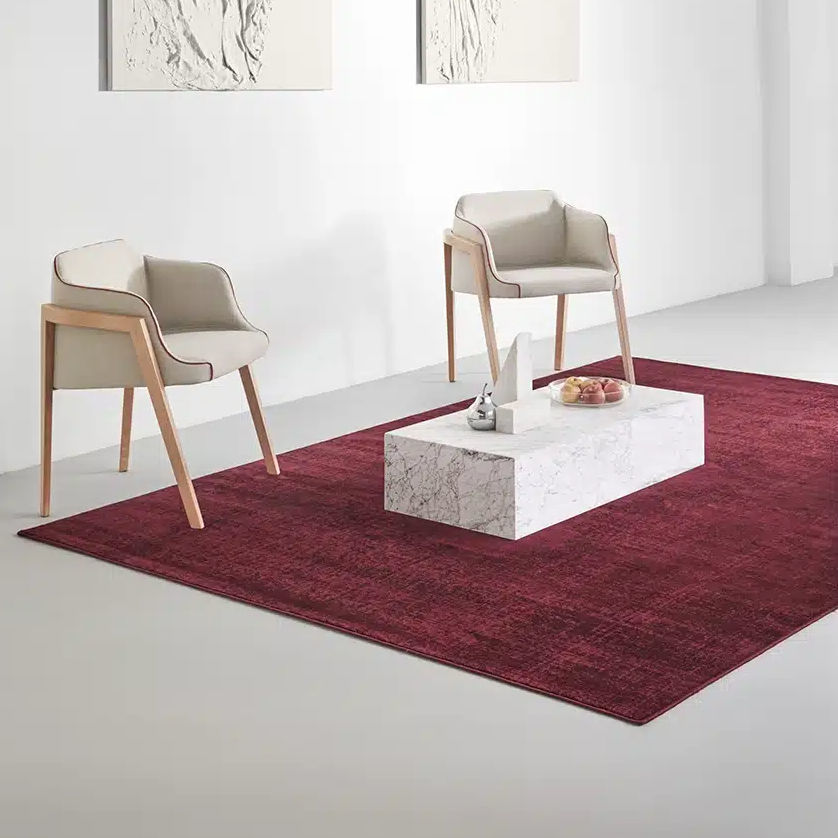 Contemporary rug - LUNA DEEP RUBY - Rols Carpets - patterned / nylon ...
