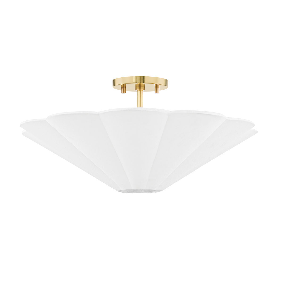 Contemporary ceiling light - ALANA - Mitzi - brass / incandescent / home