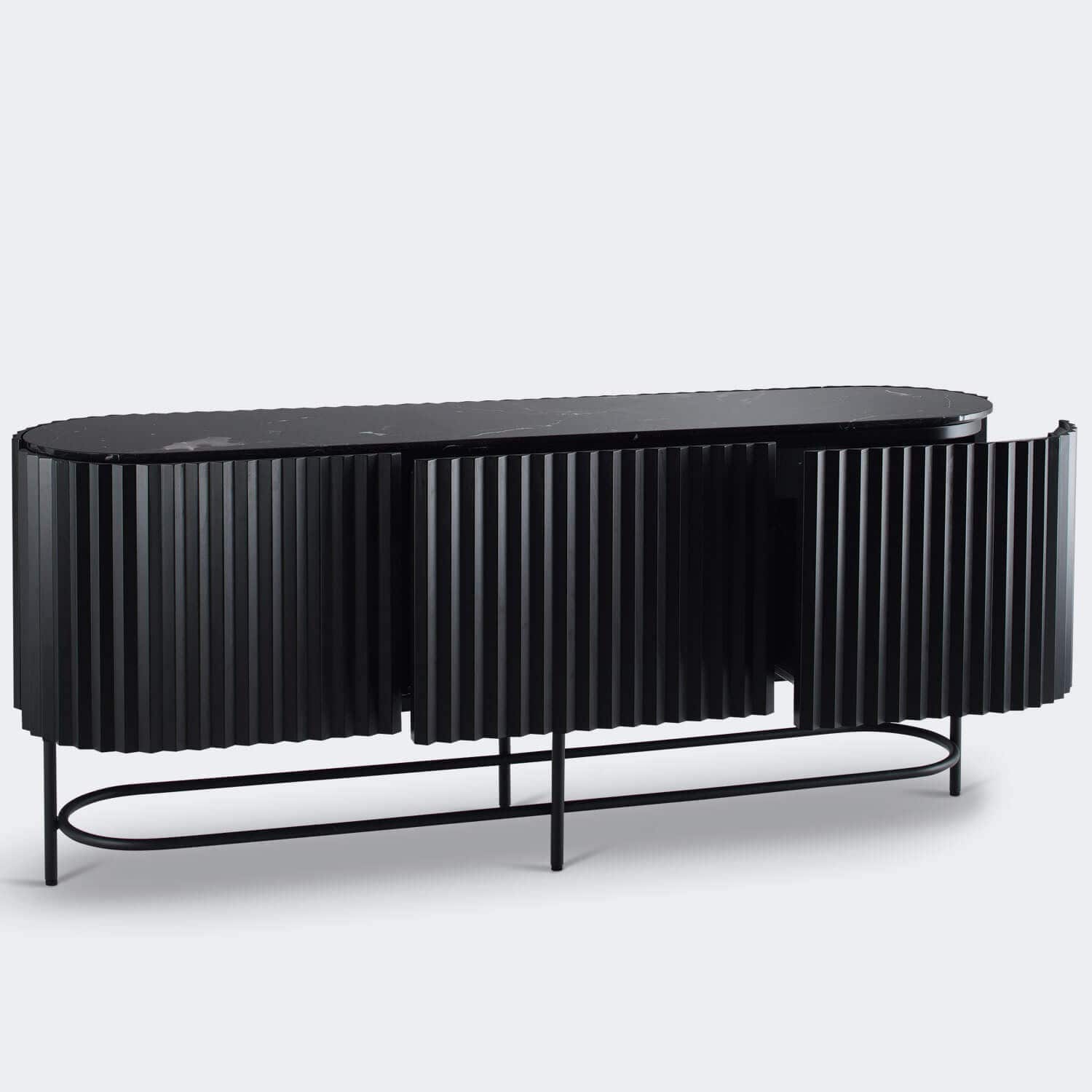 Contemporary sideboard - ETERNEL - Milla & Milli - solid wood / ash / steel