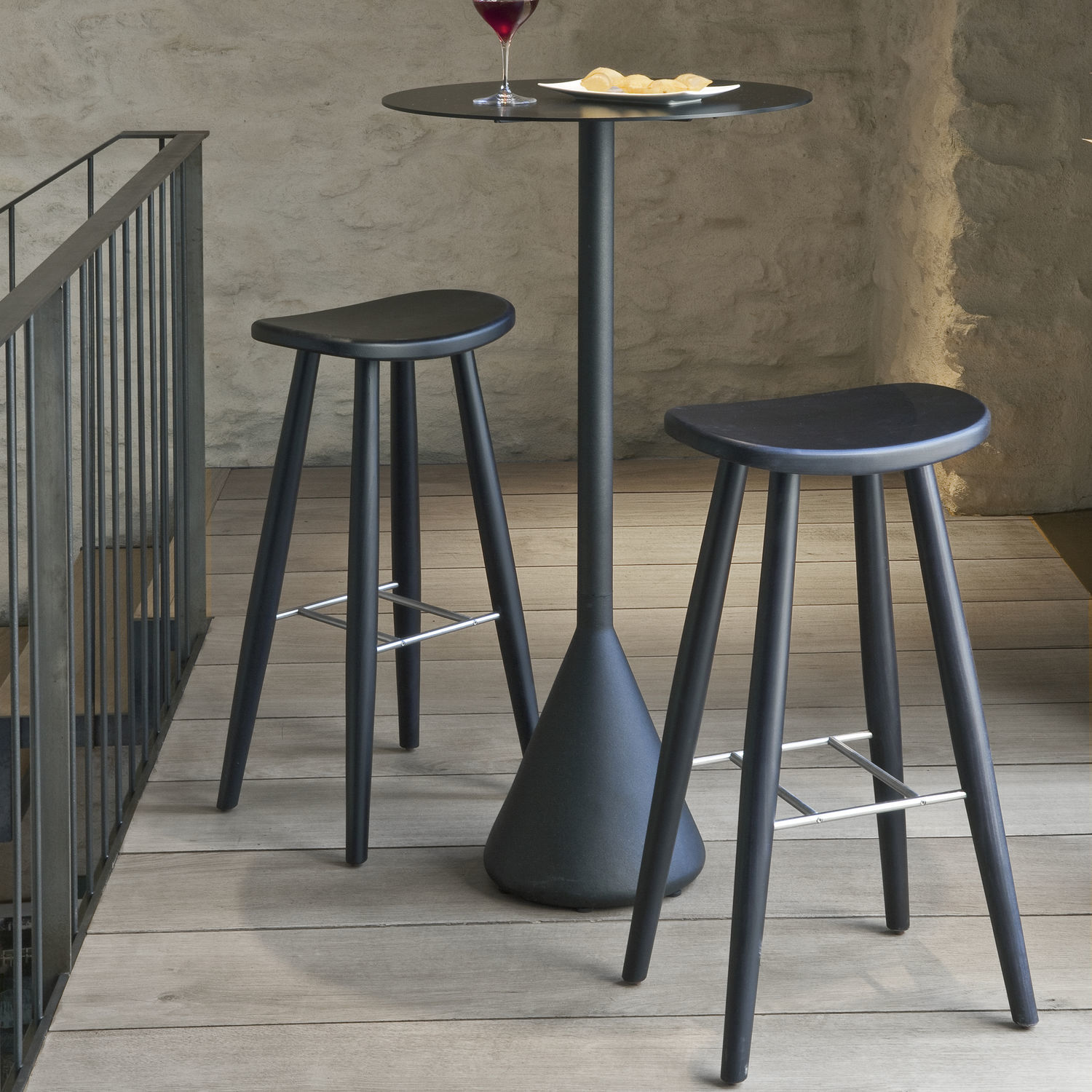 Contemporary stool - BASIC - Lagranja Collection - oak / beech ...