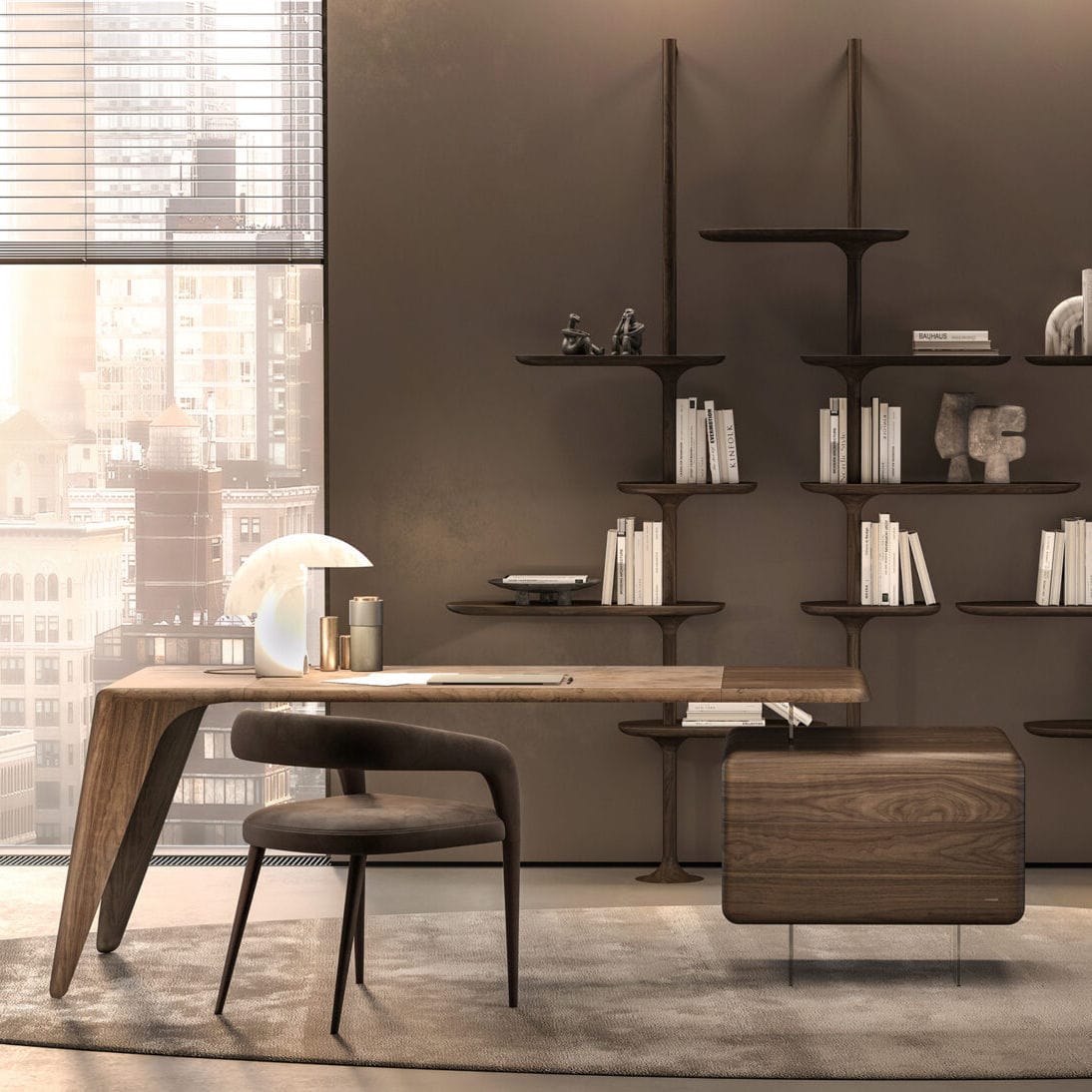 Free-standing desk - BOOMERANG - Rivethel Guild srl - contemporary ...