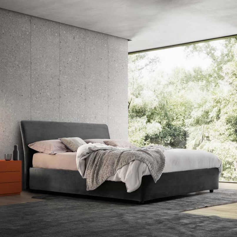 Double bed - SAIL - Kico srl - contemporary / upholstered / with upholstered headboard