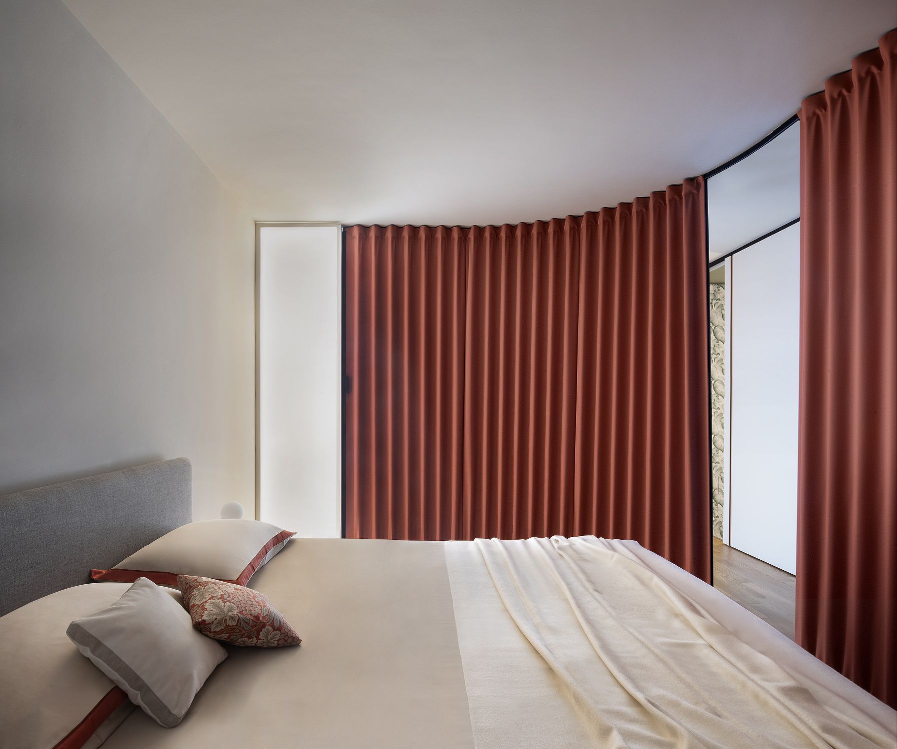 Interior door - residential - Dooor srl - fabric / PVC / sliding