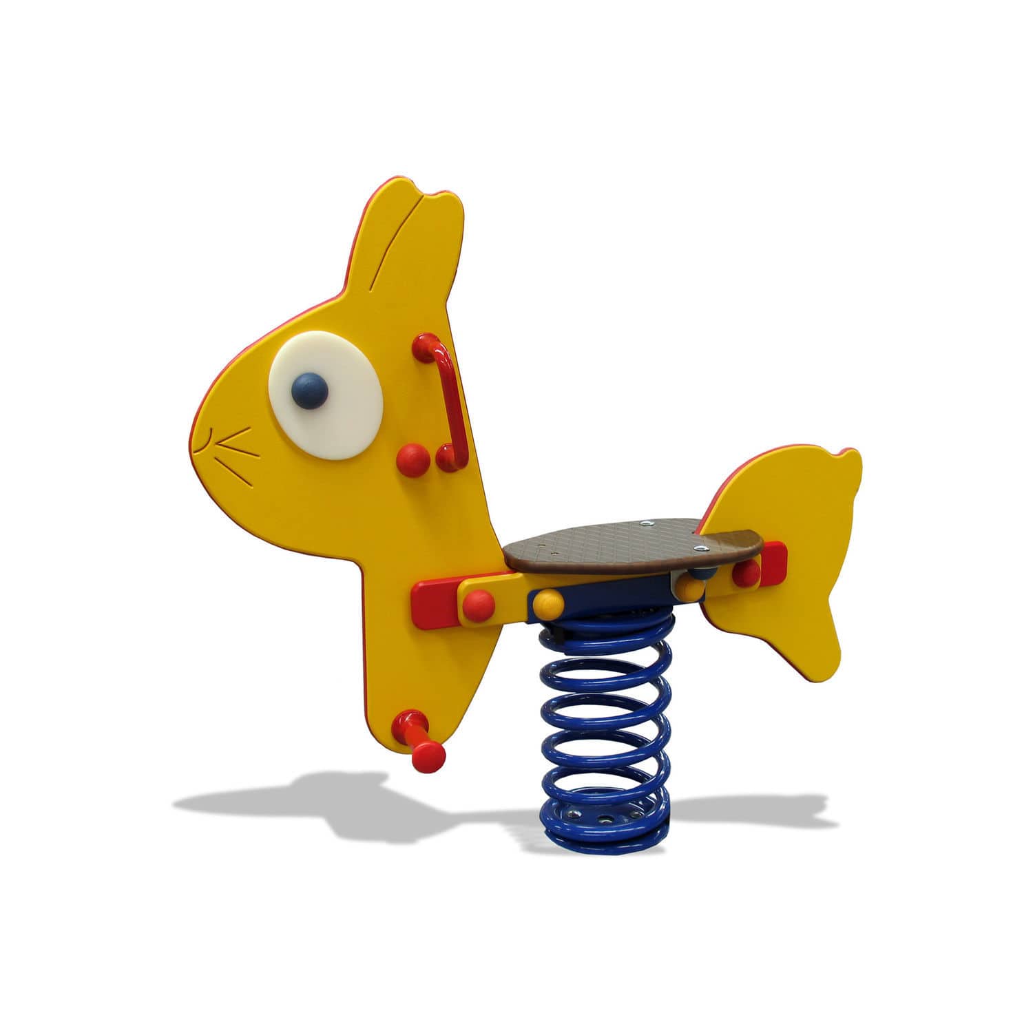 HDPE spring rocker - THE RABBIT - mobipark - HPL / animal / 1-seat