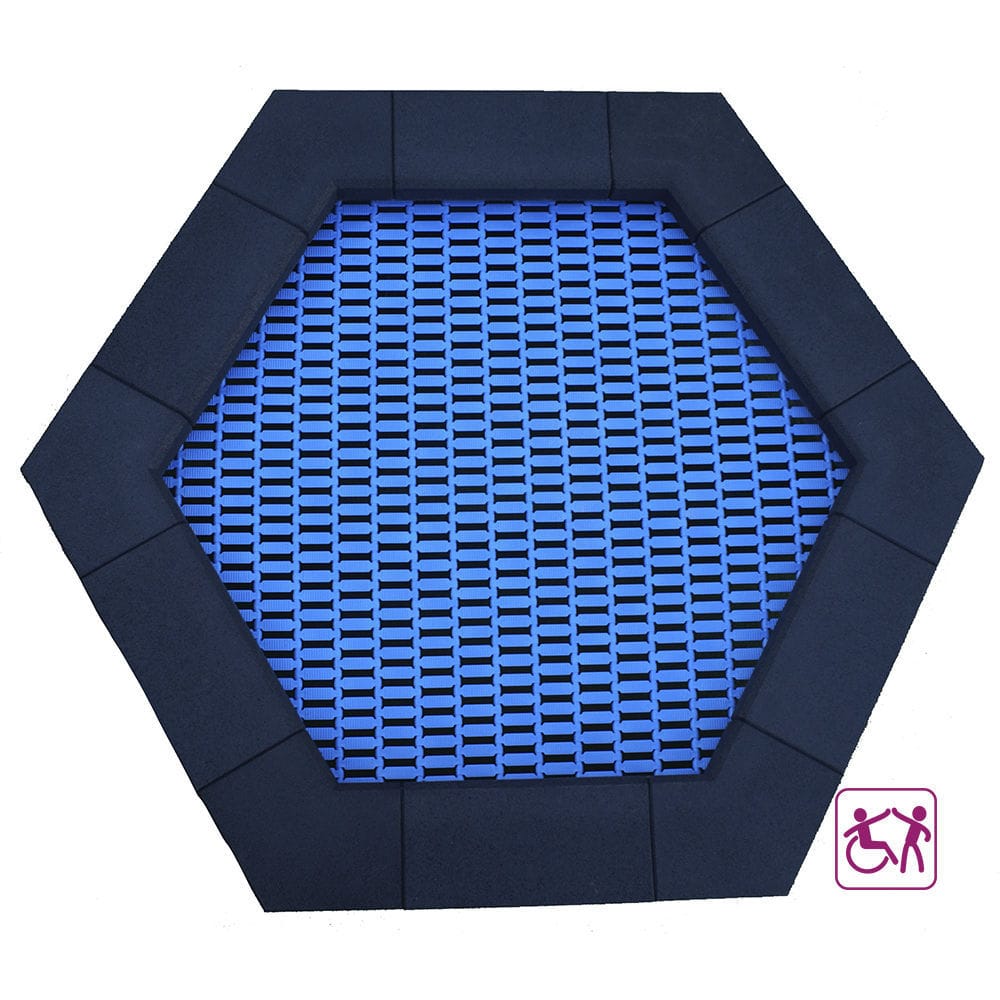Playground trampoline - M, HEXAGONAL - mobipark - hexagonal / outdoor