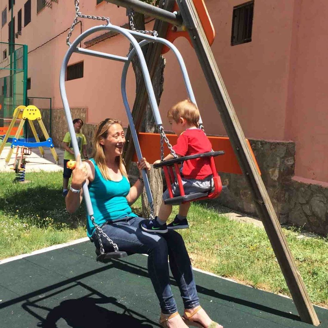 Flat swing seat - KOALA - mobipark - half-bucket