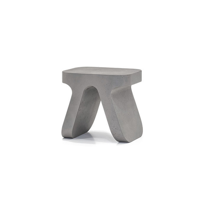 Contemporary stool - TORCELLO - CIMENTO - concrete / concrete base ...