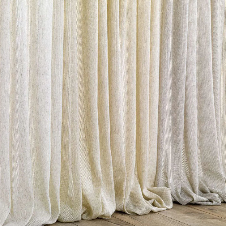 Plain sheer curtain fabric - NARA - Ciesse Tendaggi srl - linen ...