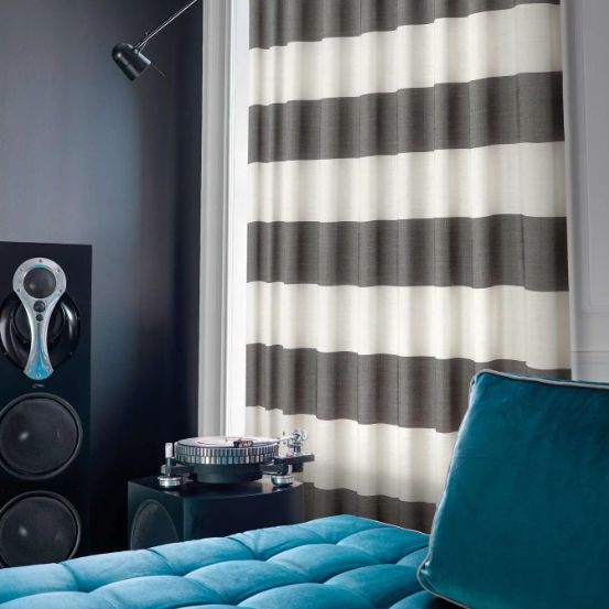 Curtain fabric - MOOD - Ciesse Tendaggi srl - striped / polyester ...