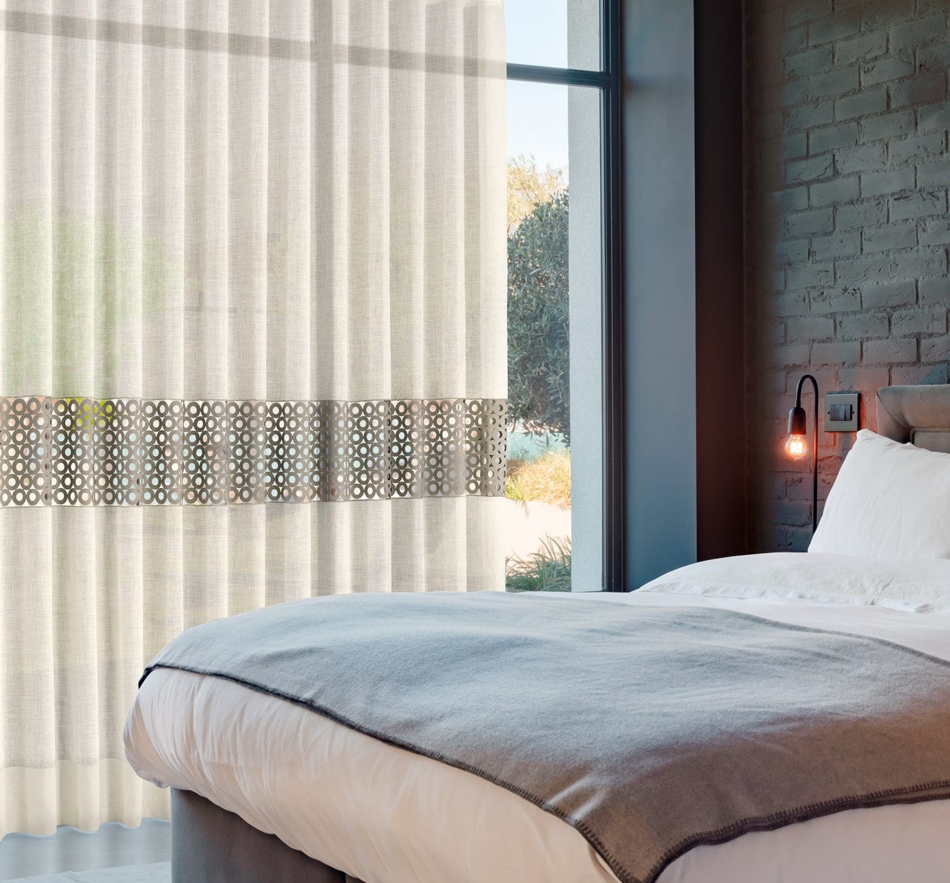Curtain fabric - ARUBA-BIOKO - Ciesse Tendaggi srl - plain / polyester ...