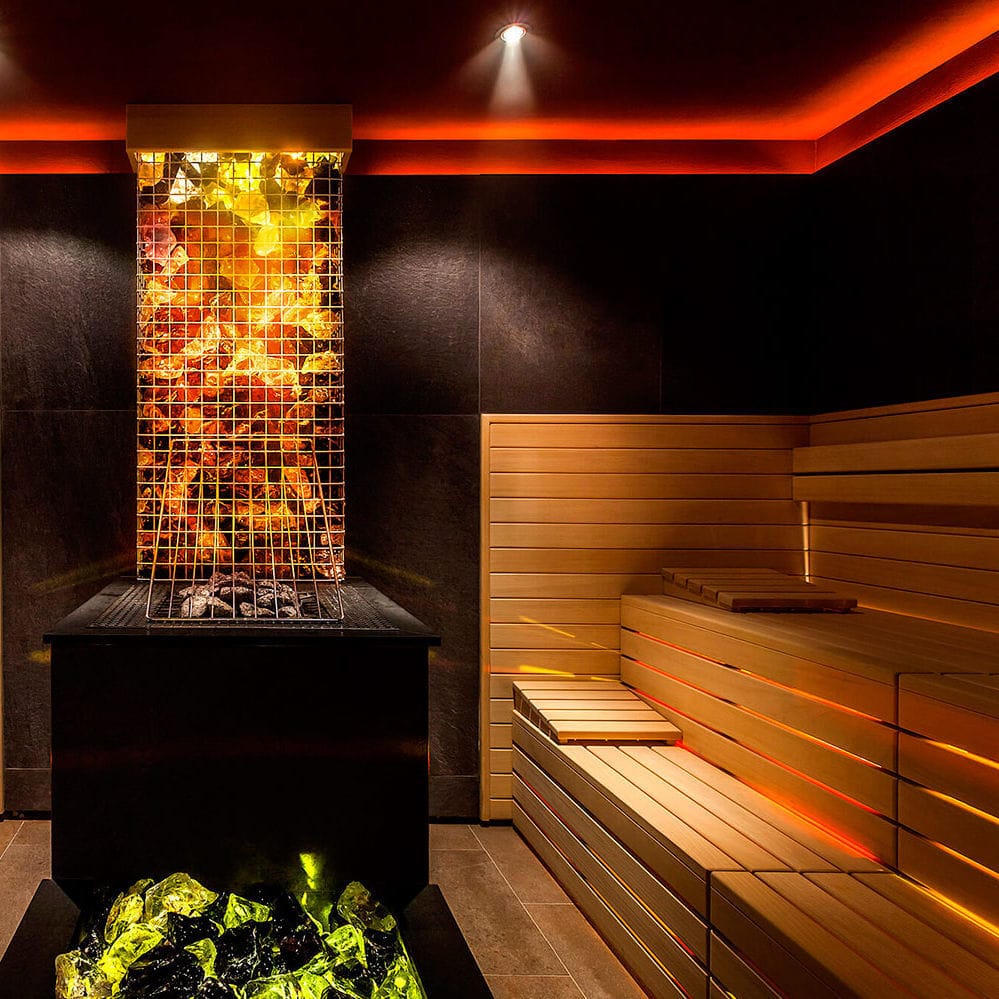 Infrared sauna - LAVA - SPA4 - for wellness center / for spa / wooden