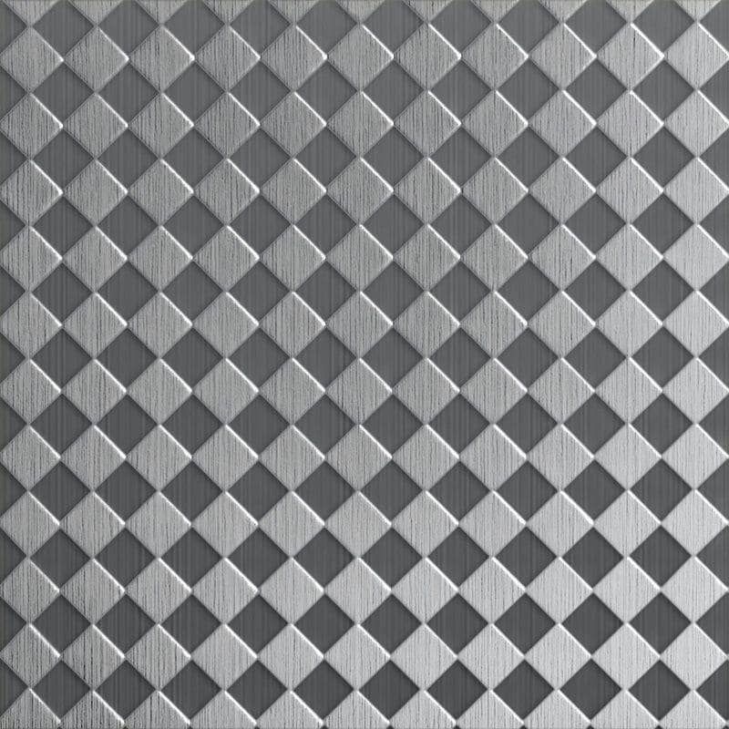 Patterned metal sheet - DIAMONDS - Rimex - laminated / stainless steel ...