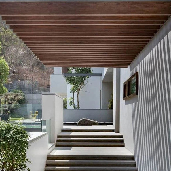 WPC solar shading - BEP140140 - Foshan Greenzone - for facade / for ...