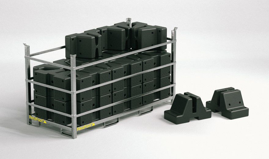 Galvanised steel storage box - FenzBox - FenzFoot GmbH