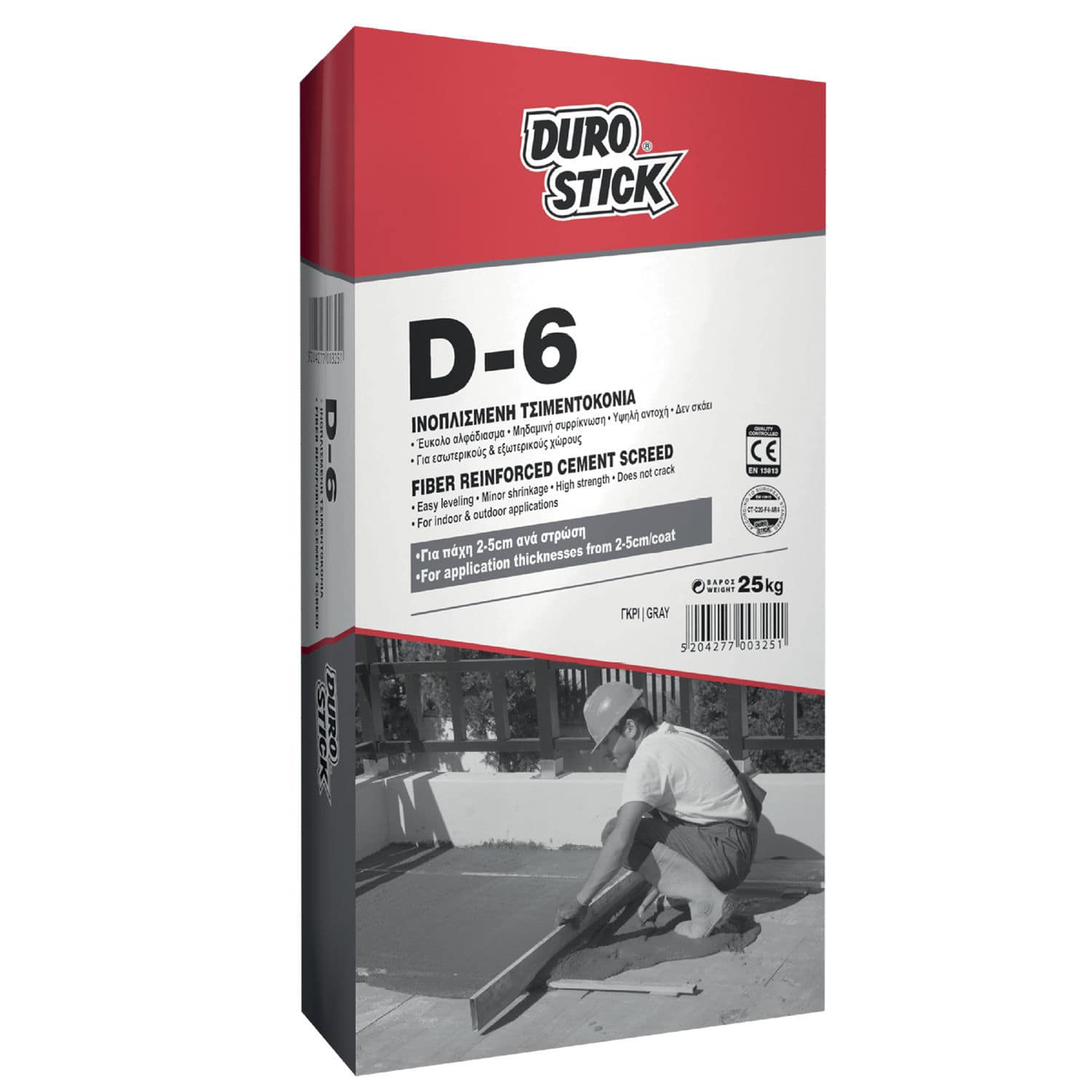 Leveling screed - D-6 - DUROSTICK - cement / high-resistance