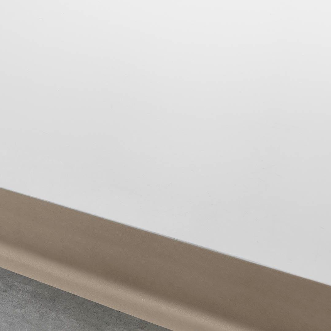 Gray baseboard - ACRAMIT - Polmar Profil - brown / PVC / rectangular