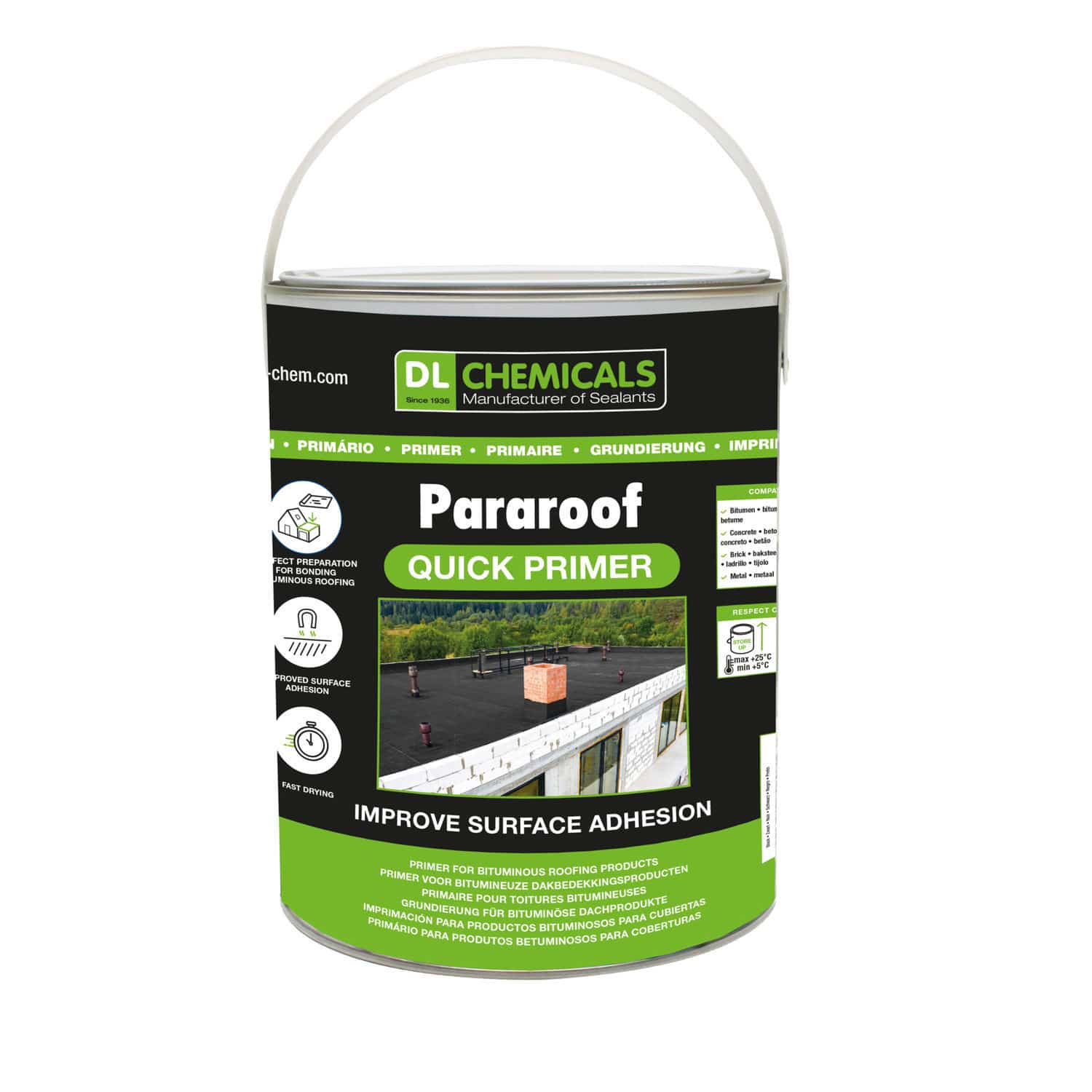 Concrete primer - PARAROOF QUICK - DL Chemicals - for metal / for ...