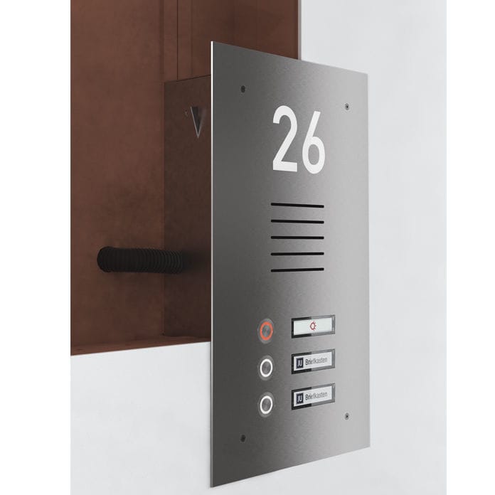 Metal audio door intercom - 12-503 - Ju-Metall- warenfabrik ...