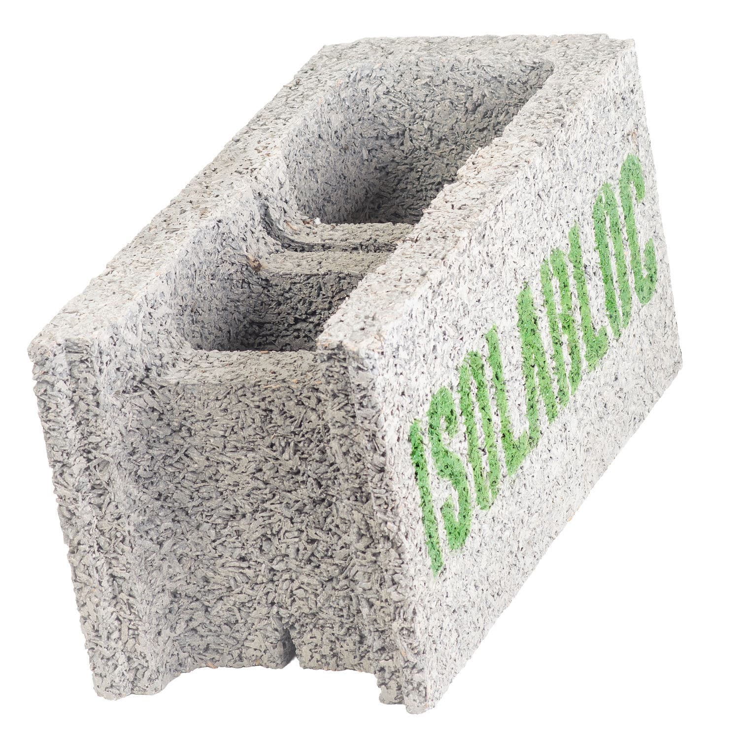 Cement wood shuttering block - SI - GIE ISOLABLOC - for passive houses ...