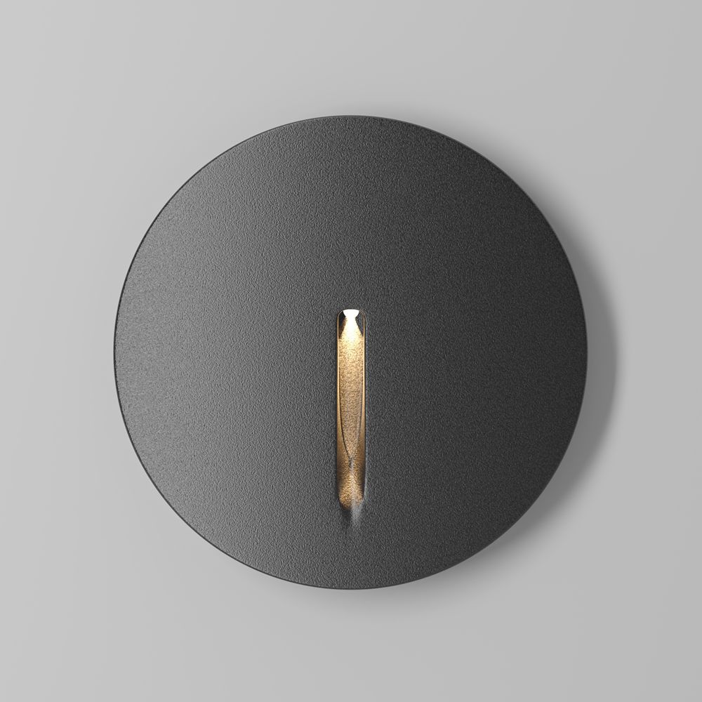 Contemporary wall light - LOCK - Maytoni - outdoor / aluminum / round