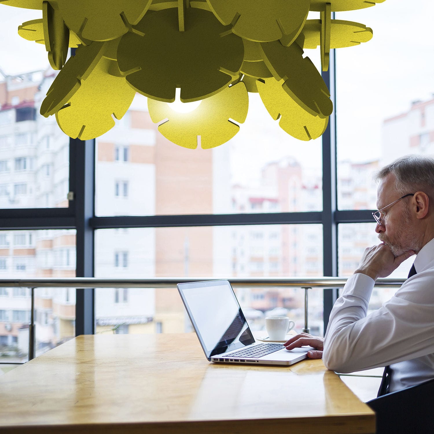 Hanging light fixture - DEW GLOW - 14six8 - LED / circular / commercial