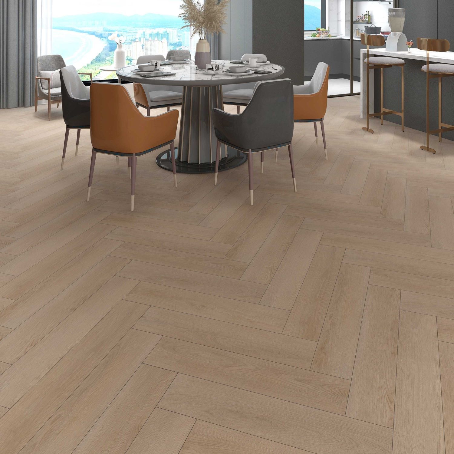 Composite flooring - OAK - Area floors - indoor / for living rooms ...