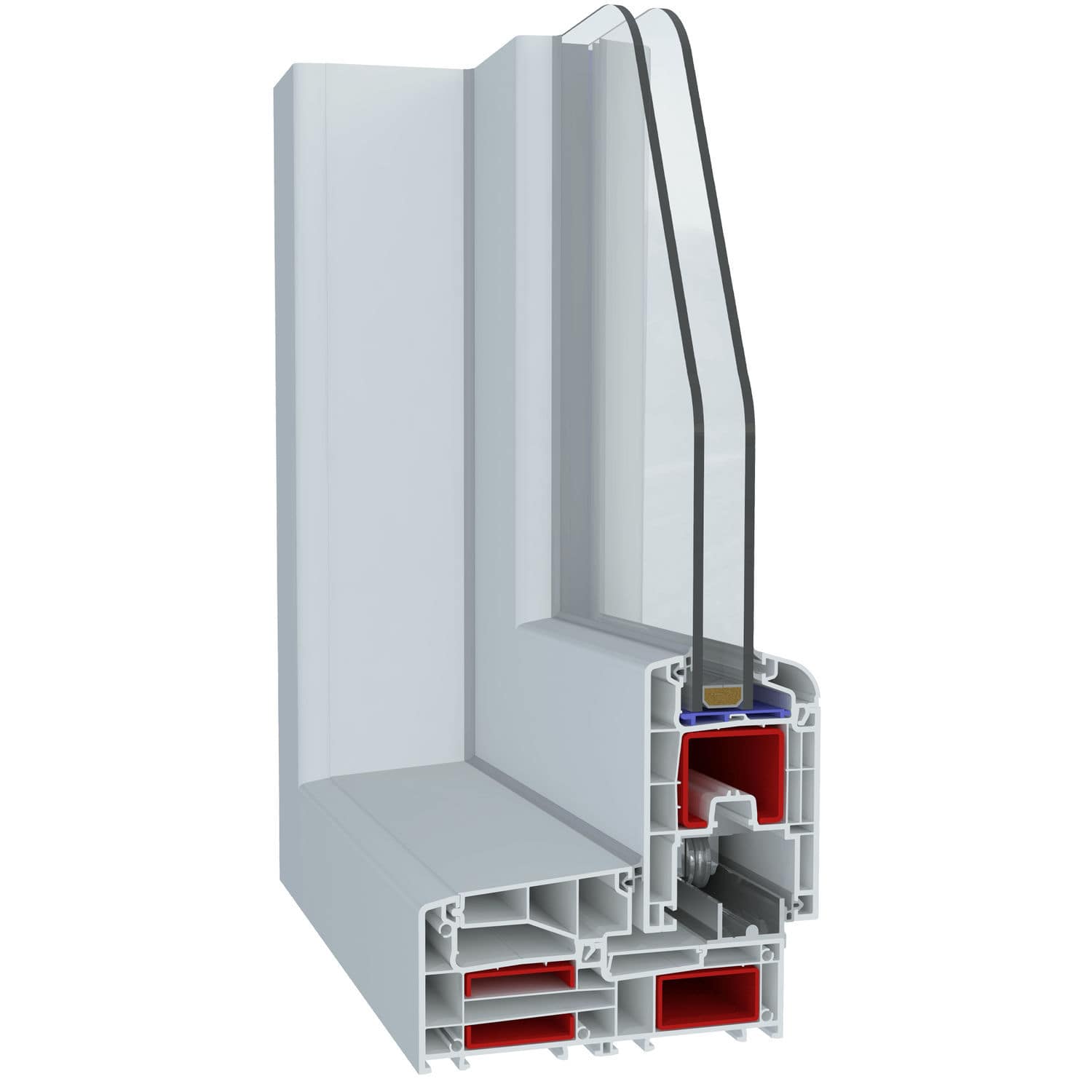 PVC window profile - 770 Thermo Sliding - Adopen Plastik - waterproof ...