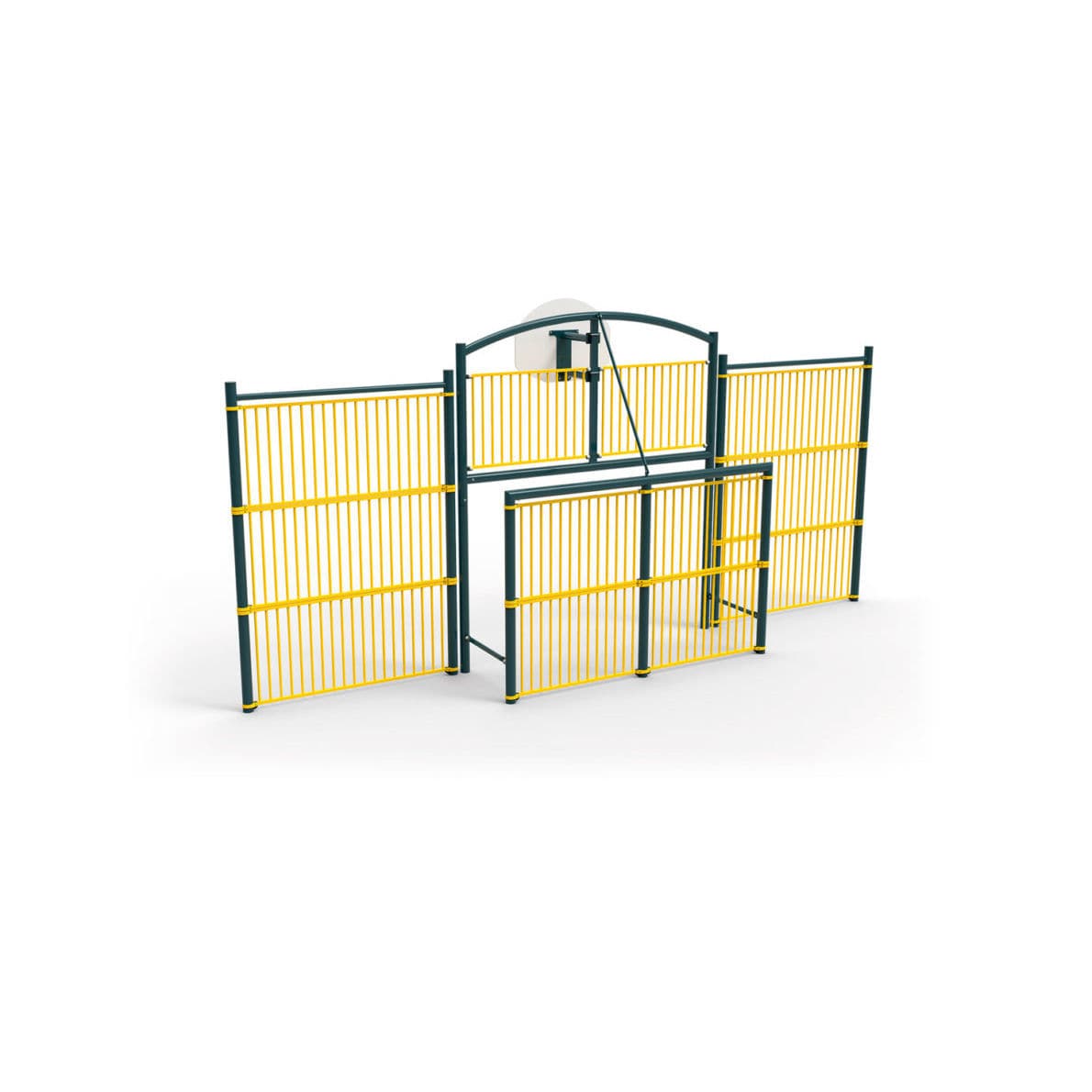 Metal multisport goal - M.U.G.A - Metalu Plast - fixed / white/blue / black