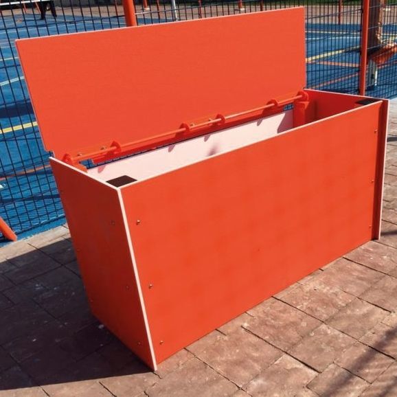 Metal storage box - Metalu Plast - HDPE / with lid