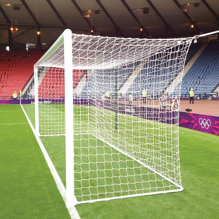 Steel football goal - FBL-242 - Harrod Sport - socketed / white ...