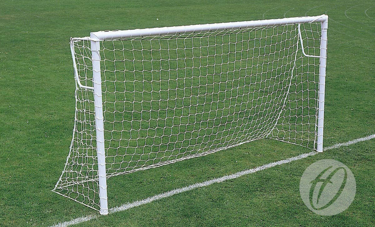 Metal football goal - FBL-144 - Harrod Sport - socketed / white ...