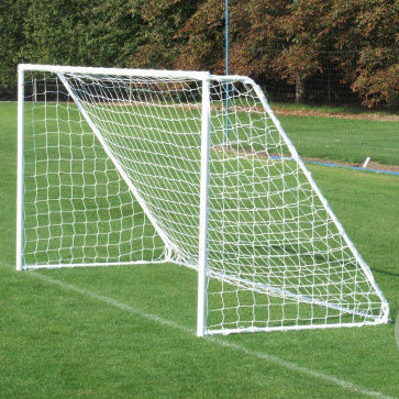 Metal football goal - FBL-137 - Harrod Sport - fixed / white / powder ...