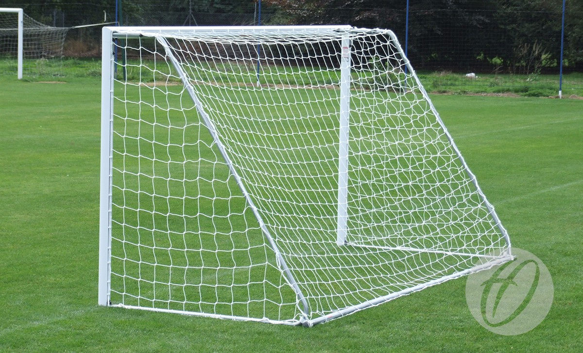 Aluminum football goal - FBL-145 - Harrod Sport - fixed / white ...
