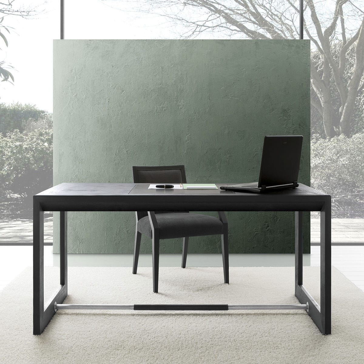 Free-standing desk - APPUNTO - LANDO - contemporary / wooden / straight