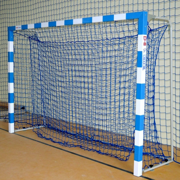 Steel handball goal - 8-02 - MTB Group Sp.J. - fixed / folding / white/blue