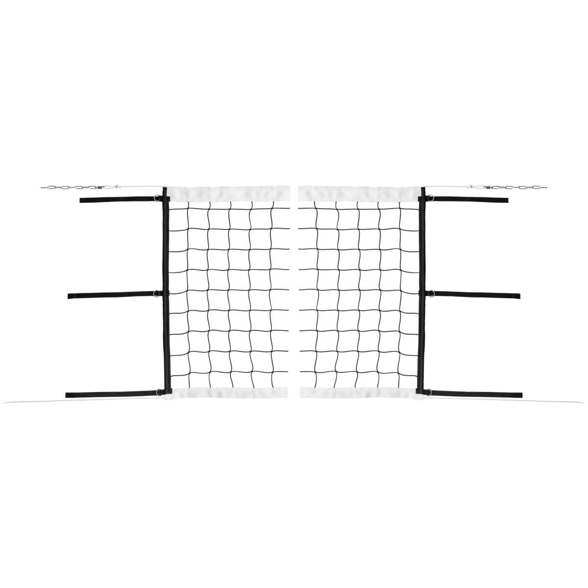 Nylon volleyball net - 1654008 - Schelde Sports - black / 3 mm / 4 mm