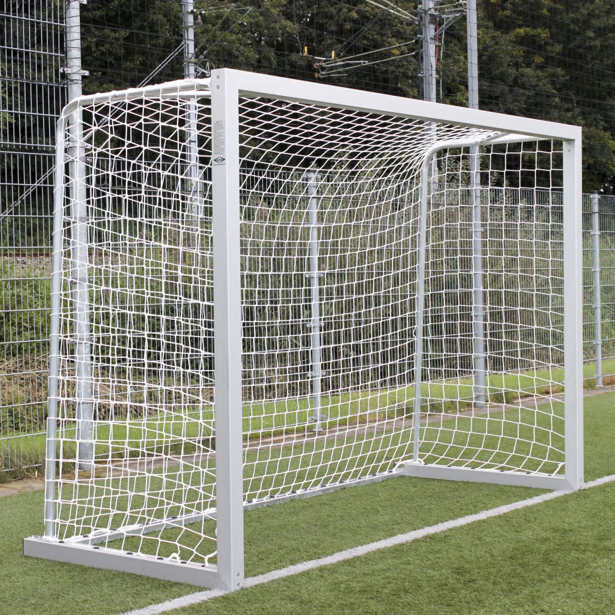 Aluminum football goal - 1615250 - Schelde Sports - mobile / white ...