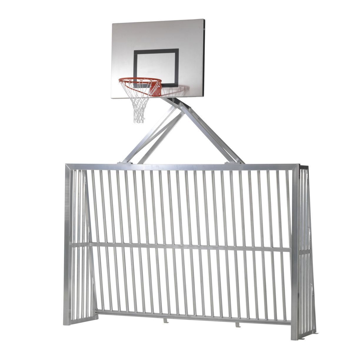Metal football goal - 1615812 - Schelde Sports - fixed / silver-colored ...