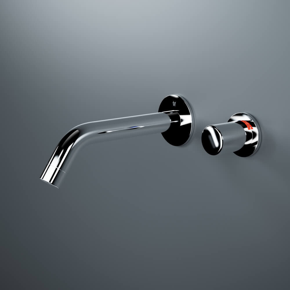 Washbasin single tap - R336-B - NEILUR - for public building / wall-mounted / electronic