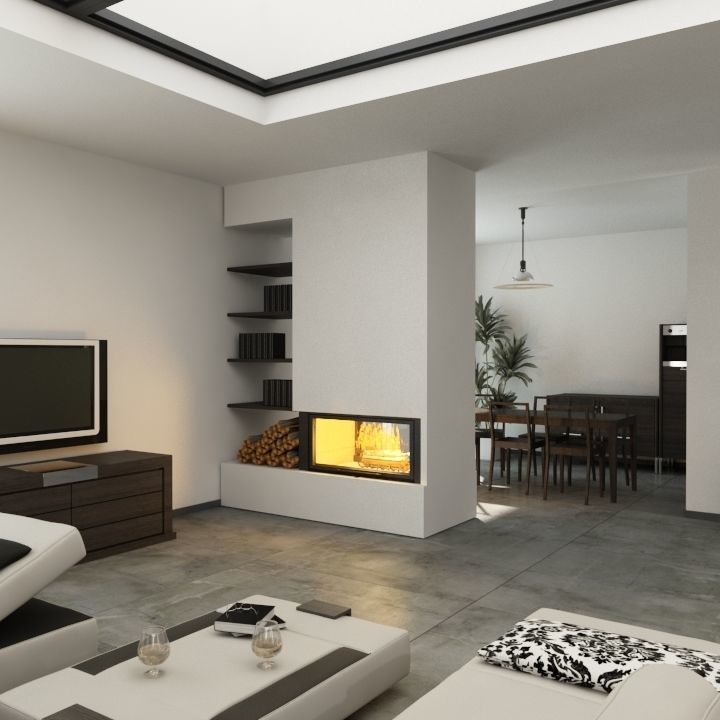 Wood-burning fireplace - Optimal 80 - REGALFIRE S.A - built-in / wall ...