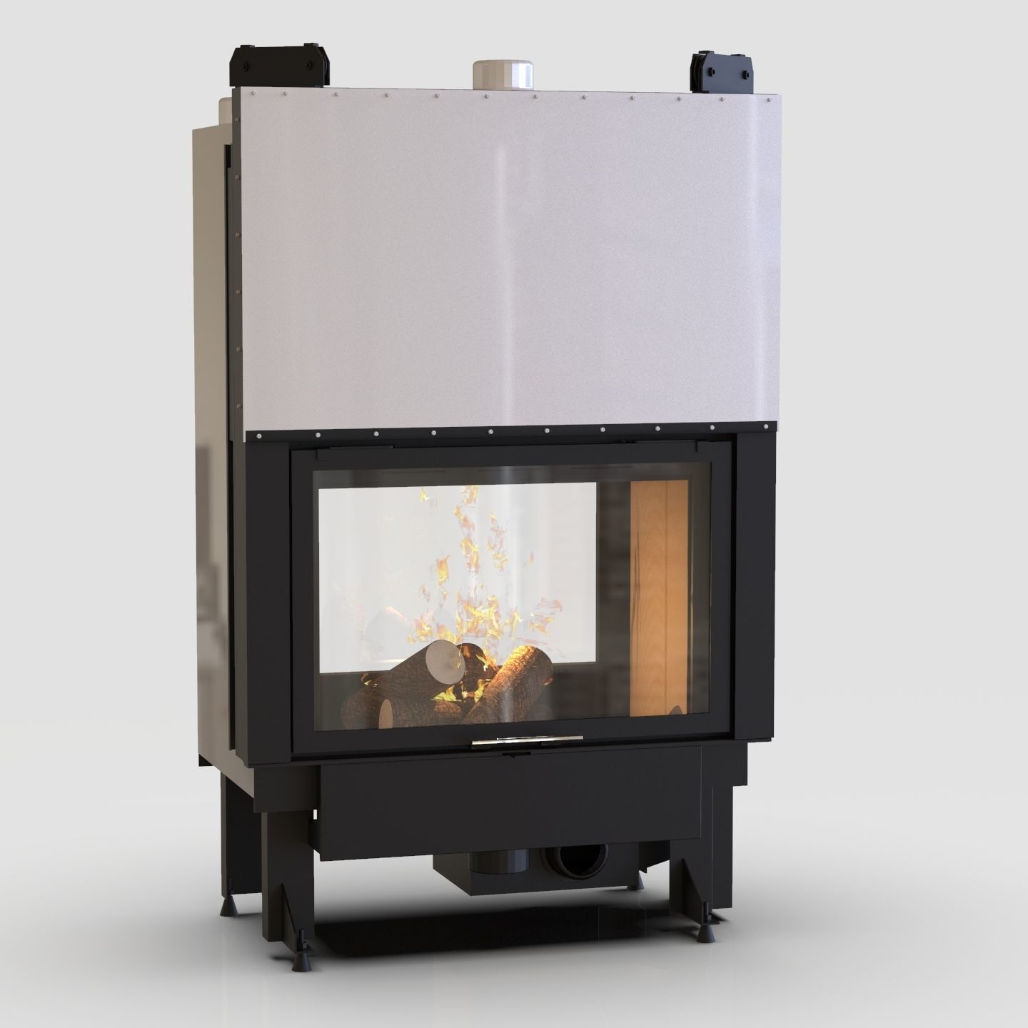 Wood-burning fireplace - Optimal 95 - REGALFIRE S.A - built-in / wall ...