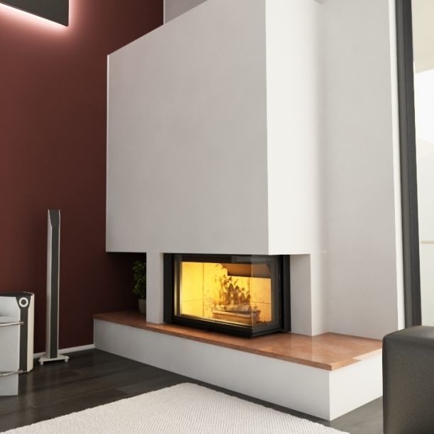 Wood-burning fireplace - Minimal 90 L/R - REGALFIRE S.A - built-in ...