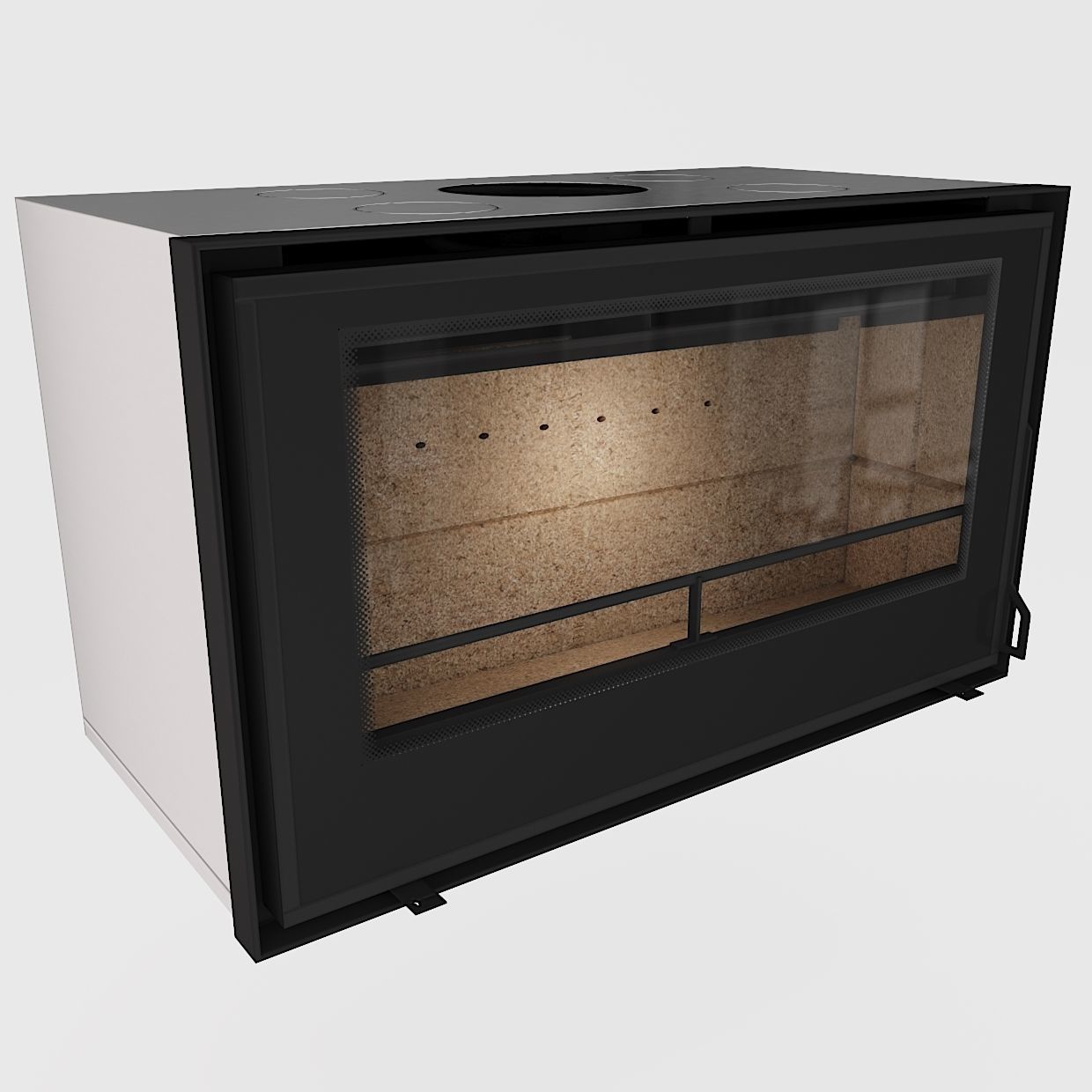 Wood-burning fireplace - Design 90-55 - REGALFIRE S.A - Single-sided ...